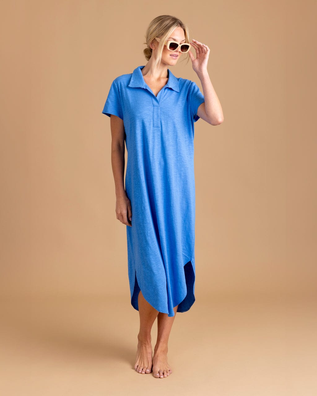 Macklyn Dress – Teal Poppy
